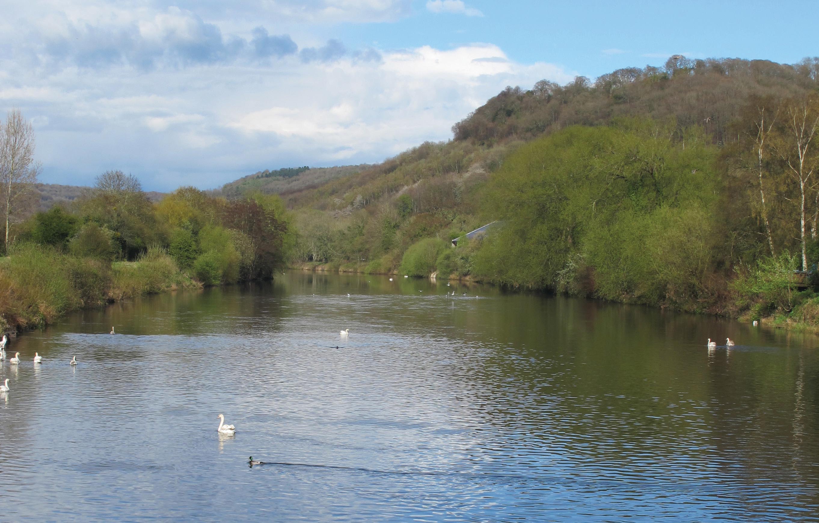 Lower Wye Valley in Wales